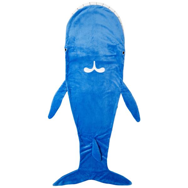 07クジラ ブランケット・05クジラ H170×W62cm 625001500・Color:05クジラ・サイズ:H170×W60cm/生産国:中国・組成:ポリエステル100%/仕様:染料プリント・アップリケ刺繍・半立体・まるでクジラに食べら...