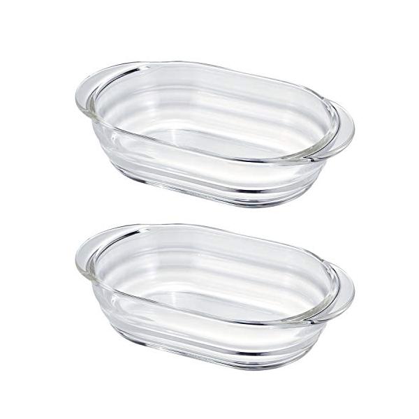 ・透明 2個セット HGZO-1812・・Size:2個セット・650・本体サイズ：21×12×4.5cm・満水容量：600ml・素材・原材料：耐熱ガラス・生産国：日本