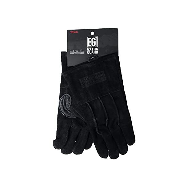 ブラック・ブラック Free Size EG-027・・Style:ブラック・通年用・用途:アウトドア キャンプ 日曜大工 土木・建築業 園芸・造園業 溶接業 鉄鋼業 造船業等・高グレードの皮を使用しているため、安全で十分な厚みと手に馴染み...