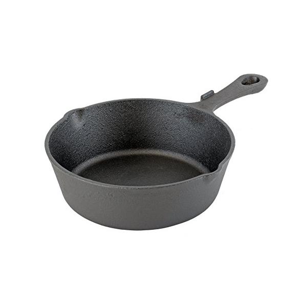 スキレット・鉄の色 10cm UG-3025・・Size:10cm・製品サイズ(約):115×185×高さ30mm・重量(約):530g・材質:鋳鉄・ご家庭でも使用可能・オーブンも使用可能