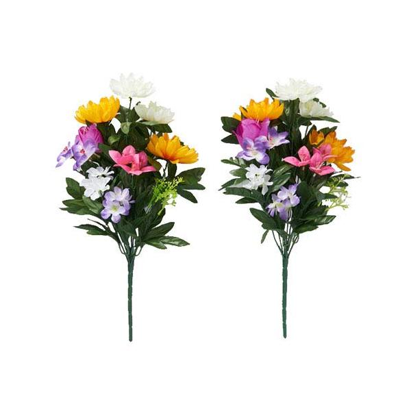 ・緑 2束入 1007893・【商品仕様】サイズ/(約)45×(約)22cm/1束あたり、内容/2束入り、材質/茎：ポリエチレン、葉：ポリエチレンテレフタレート、ワイヤー：スチール、原産国/中国製・ 枯れる心配がない、お墓・仏壇のお供え用造...