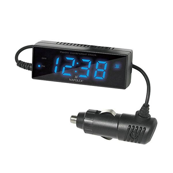 ・2. 電波時計 Fizz ブラック ブルーLED  Fizz-870・・Color:2. 電波時計 Fizz ブラック ブルーLED・エンジンオフ時などシガープラグからの電源が供給されない状況でも、バックアップ電池によりLIGHTボタンを...