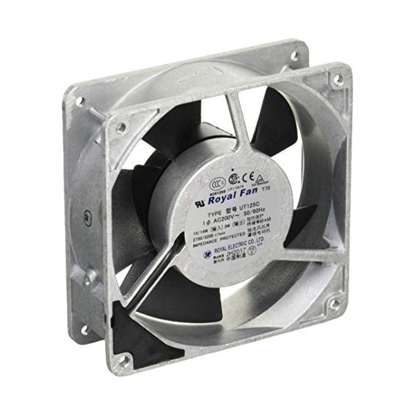 ・仕様：フレーム：無塗装（シルバー） 羽根：黒 120ｍｍ角×38ｍｍ厚 UT125C・樹脂羽根高速タイプ □120×t38 二端子型 AC200V・   ・モータ形式：単相クマトリコイル誘導電動機(2極、開放型）・   ・定格入力(W) ...