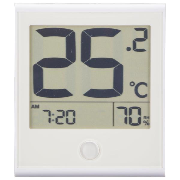時計/カレンダー/快適表示機能つきホワイト/大文字表示/TEM-200B-W・Size:大文字表示Style:時計/カレンダー/快適表示機能つきColor:ホワイト・パッケージ個数:1・【 特 長 】　◆冷暖房の温度調整による節電や、熱中症...