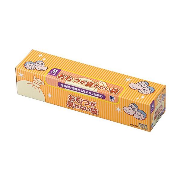テープ式・ホワイト 90枚 (x 1) BOS-2924A・Size:90枚 (x 1)・【簡単】使い方はかんたん！使用済みおむつを袋に入れて結ぶだけ！・【快適】部屋もゴミ箱も臭わず快適！ゴミ出し時も臭わない！・尿とりパッドLサイズが1個入...