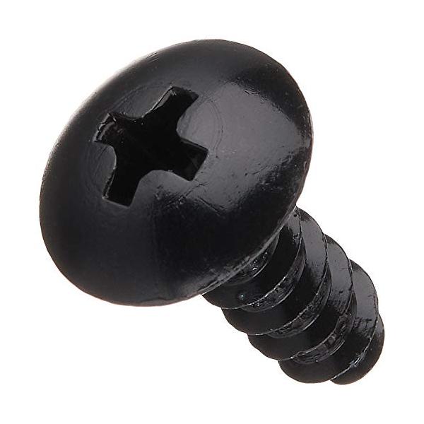 ・ブラック  0900-056-08001・・Color:ブラック・汎用・ブラック(M5×16mm/8ヶ入り)・1種(先端の尖った)タッピングビス。・ジュラルミン製アルマイト処理・K・CONクリップナットのビスとしても使用可能。