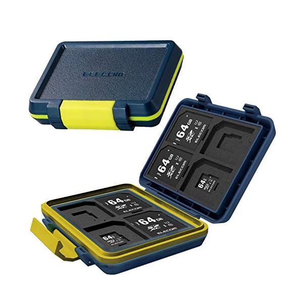 ・ネイビー SD:8枚+microSD:8枚 CMC-SDCHD01NV・・Size:SD:8枚+microSD:8枚Color:ネイビー・特徴SDカードとmicroSDカードをコンパクトに収納できる耐衝撃メモリカードケース・   容量SD...