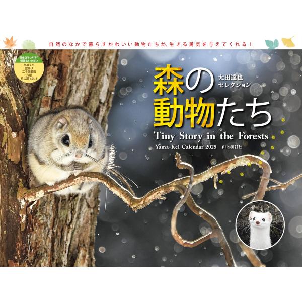 まるで人間のような仕草を見せる、とってもかわいい野生動物たちのベストショット！ 毎年大好評の定番カレンダー2025年版です。  豊かな自然の中で暮らす愛らしい野生動物たちが、生きる力、生きる勇気を与えてくれる。 まるで人間のような仕草を見せ...