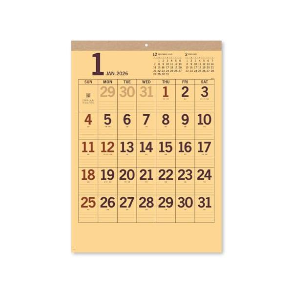 標準(53.5×38cm)NK171/-/NK171・Style:標準(53.5×38cm)・パッケージ個数:1・【サイズ/用紙/厚さ】46/4切・13枚(535×380mm)/特殊紙60kg・【掲載暦情報】元号あり・六曜・旧暦・二十四節気...