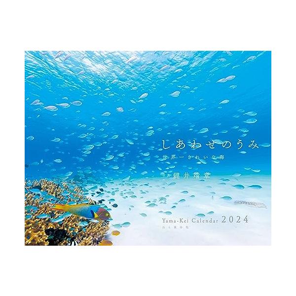 世界各地の水中で見つけた、色鮮やかな世界一きれいな海。 実在するとは信じられないほど美しい、海中の風景が楽しめる大判カレンダーです。  鮮やかなやわらかい色彩の作風が特徴の、鍵井靖章氏の写真がお部屋を素敵に彩ります。  ※月めくり、壁掛け、...