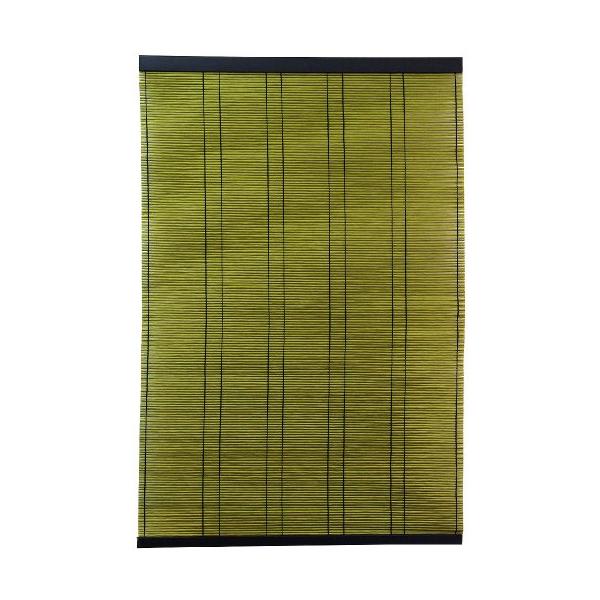 ・グリーン  21229・サイズ:約60×90cm・本体重量:約450g・素材・材質:本体=ポリプロピレン、上下レール=PVC、編糸=綿糸・原産国:日本