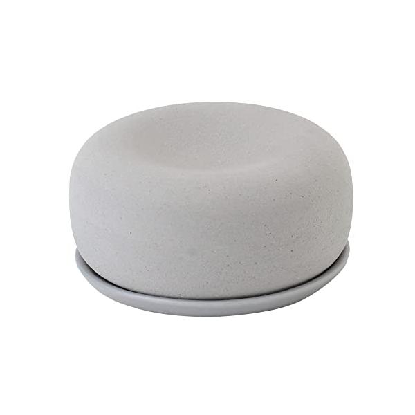 グレー/-/02868291・Color:グレー・パッケージ個数:1・製造国 : 日本・カラー : グレー・サイズ : ストーン約直径65ｍｍ×30mm、トレー約直径63mm×5mm・付属 : 皿