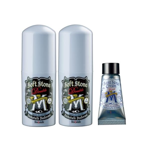 FlavorName:2個(20g×2)+おまけ付き・【男ソフトストーンW middle ageにおまけがついた限定品】・◆加齢によるニオイが気になるワキ・耳ウラ・首うしろにしっかりぬれるスティックタイプの制汗デオドラント・◆天然アルム石に...
