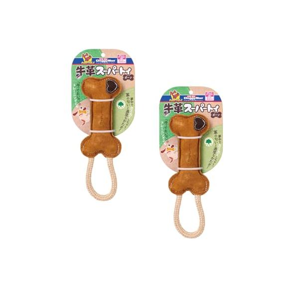 ボーン-/-/9003148402003・Style:ボーン・綿麻混ロープの取っ手付き革製ボーン。革のにおいが愛犬を魅了するレザー玩具。・ヤシ繊維を詰めた牛革製ボーンは革のにおいいっぱい。噛み心地も愛犬のお気に入り。・ロープはコットンと麻を...