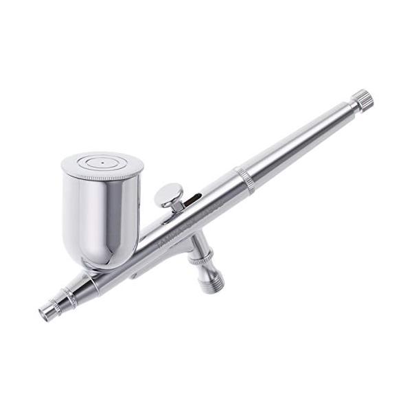 エアーブラシライトシリーズ No.2・  74802-000・ノズル口径:0.5mm。・塗料カップは洗いやすい一体成形で、大容量の15cc。・カーモデルのツヤあり塗装や広い面積の塗装、またメタリック塗料やサーフェイサーの吹き付けにも対応。