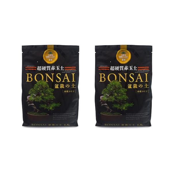 -/1.5L×2袋/20780・Size:1.5L×2袋・容量：1.5L×2袋・製造：日本・適用：盆栽類・主原料：赤玉土、桐生砂、軽石、ヤシ殻炭・特長：ダブルラインの高品質赤玉土を使用！粒が細かく揃っているので小品盆栽に適しています