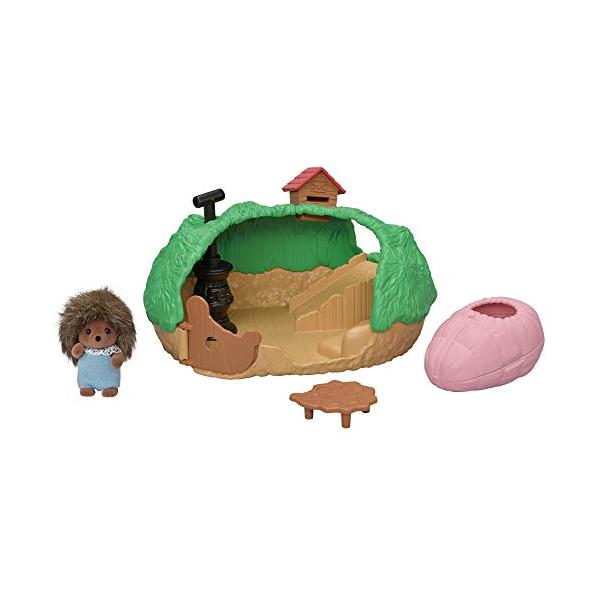 ・  コ-65・(C)EPOCH・原産国:中国・対象年齢:3才以上・ハリネズミをモチーフにした赤ちゃん人形用の隠れ家です。・家具とハリネズミの赤ちゃんがついているので、この商品だけですぐに遊べます。