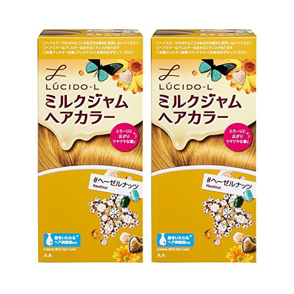 ヘーゼルナッツ/1個 (x 2)/-・Color:ヘーゼルナッツSize:1個 (x 2)・パッケージ個数:1・オリーブ系ベージュ、赤味が出にくい色/明るめの色・のびがいいので、髪全体に素早く広がり、内側の髪までムラなくなじみます。・髪1本...
