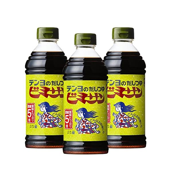・ 500ミリリットル (x 3) 216382・原材料:しょうゆ(国内製造)、糖類(砂糖、砂糖混合ぶどう糖果糖液糖)、たん白加水分解物、食塩、ふし(かつお、そうだがつお)/アルコール、調味料(アミノ酸等)、カラメル色素、(一部に小麦・大豆...