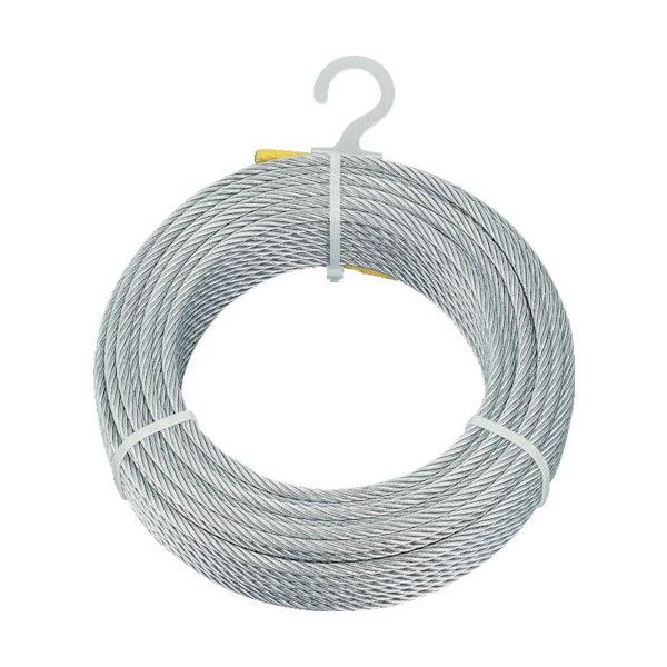 20m・ Φ8mm CWM8S20・・Size:Φ8mmStyle:20m・ロープ径(mm):8・長さ(m):20・使用荷重(kg):430・亜鉛メッキ付ワイヤロープの構造:3mm 6×7、4mm 6×7、6mm 6×19、9mm 6×24...