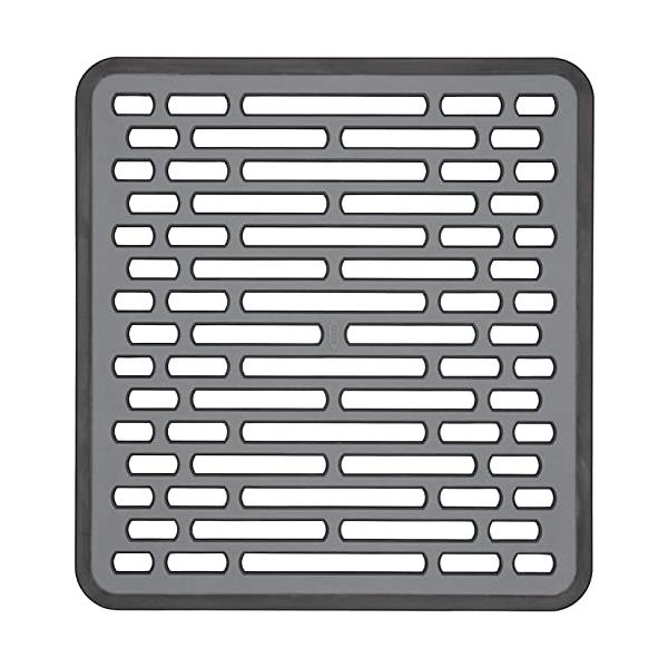 ・グレー 小 13190610・・Size:小・サイズ:30.5×28.5×1.5cm・素材・材質:熱可塑性エラストマー/ポリプロピレン・原産国: 中国・色: グレー・シンクやグラス、お皿などを衝撃から守るシンクマット