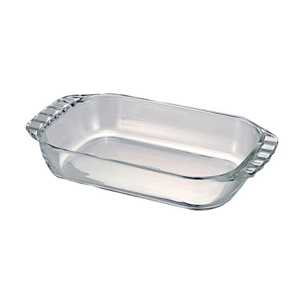 ・クリア  HTZ-90-BK・・PatternName:トースター皿 900ml・サイズ(約):幅24.9×奥行14×高さ4.5cm、満水容量900ml・本体重量(約500g・素材・材質:耐熱ガラス・生産国:日本・食器洗い機:使用可