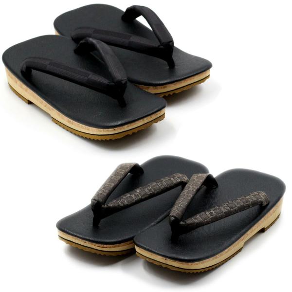 ●EVA素材とシルクを使用した草履【品　質】台：合皮 / 鼻緒：お召し（絹）/ 巻：コルク / 底：EVA素材　日本製【サイズ】適応サイズ：25.5cm〜27cm / 長さ：26.5cm / 巾：11cm / 高さ：4cm【備考】始めは鼻緒...
