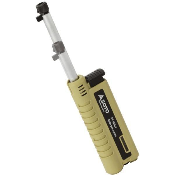 火口が約6cm伸びて、花火なども安心して点火できます。セーフティロック機能付なので誤作動がなく安全。[トーチ][SLIDE GAS MATCH]●当店は土日祝の出荷はお休みです。