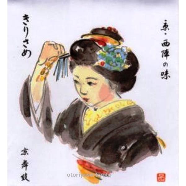 最高級の昆布で細切りの汐吹昆布をつくりました。お茶漬けはもちろん、お料理の味付けにも最適です。包装紙には舞妓さんが描かれています。特上細切汐吹昆布内容量 60gクリックポストにての発送となります。（基本ポスト投函となります。）