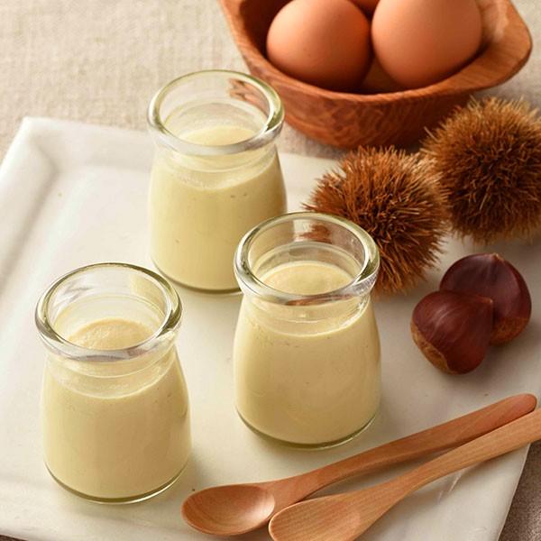 生産量日本一を誇る茨城県産の栗。そのペーストをたっぷりと使った、プリン専門店の自信作。口いっぱいに広がる和栗の豊かな風味、すっと消えるようななめらかな食感は感動モノ。牛乳や卵も茨城県産の厳選素材を使用、香料や着色料は使わず、無添加で仕上げる...