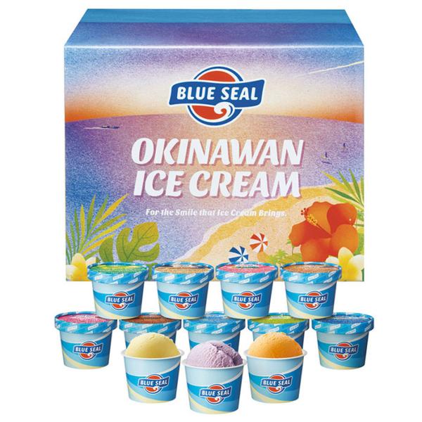 ブルーシール定番ギフト商品に直営で人気のOKINAWANフレーバーとアメリカンフレーバーを詰め合わせたギフトセット商品です。贈り物や贈答品におすすめです。ブルーシールはアメリカ生まれ、沖縄育ちのアイス専門店。アメリカで優れた品質の酪農製品に...