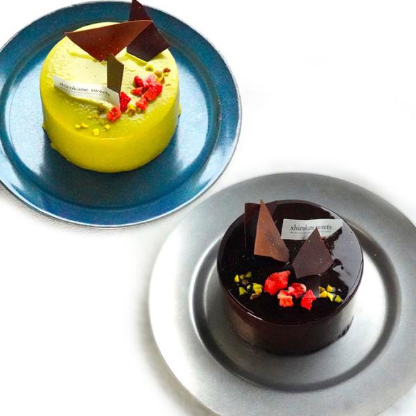 美味しい季節のフルーツと、原材料のこだわりがコンセプトのスイーツ専門店「shirokane sweets TOKYO」が作るペアホールスイーツ「ミロワールショコラ」、「ピスターシュ」の2種アソート。昼下がりのティータイムのお供として、ディナ...