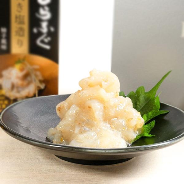 職人が吟味した鮮度抜群の国産トラフグの身と、焼くことで味に角が立たないように手をかけた焼き塩を使用することでまろやかに仕上げた一品です。隠し味にハチミツや柚子を加えることで、深い味わいの中にもサッパリ感があり、より食べやすくなっています。山...