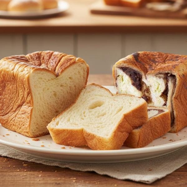 プレーン：元祖デニッシュ食パンの店『京都祇園ボロニヤ』のスイーツデニッシュ食パンです。そのままでも美味しいですが軽くトーストしていただくとなお一層美味しく食べれます。京あん：デニッシュパン×あん食パン。誰もが大好きな王道な組み合わせです。デ...