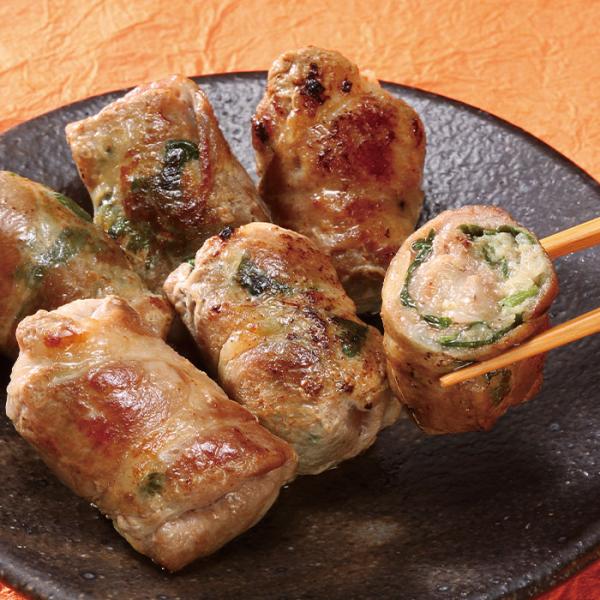 北海道産豚肉、国産野菜を使用した餃子の餡を、北海道産豚肉の肩ロースで包んだ餃子です。中の具材は、北海道産豚肉、キャベツやニラ、大葉などの国産野菜を使用し、ニンニクと生姜がたっぷりと入った肉巻き餃子です。ポンズやねぎ塩たれ（胡麻油に塩を少々入...