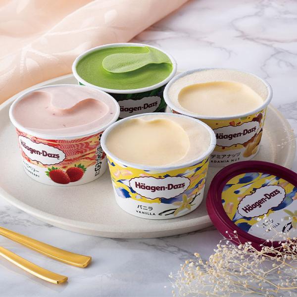 ハーゲンダッツが、ボリュームいっぱいに入った、贈り物にぴったりのバラエティセットです。様々なフレーバーが楽しめるミニカップとワンハンドで手軽に楽しめるバーアイス、アソートパックがセットになりました。ハーゲンダッツは、日常を「ちょっとステキな...