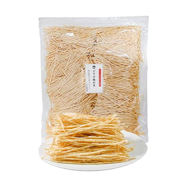 タラなどの魚肉のすり身をシート状にして焼き上げ、ピリ辛に味付けした、たら松葉、焼きかまぼこ。ついつい手が止まらない、低糖質なかまぼこのおつまみです。<BR> 持ちやすいスティック状にカットし、大容量のお徳用サイズでご用意しました...