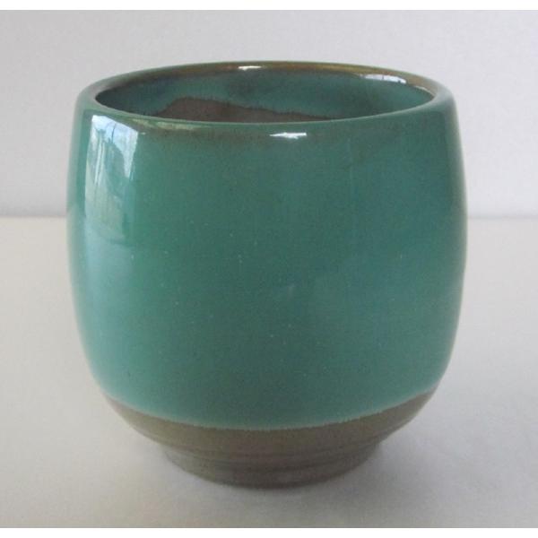 品名：ヒスイタル型（大）寿司湯呑／グリーンタル型湯呑（大）・業務食器カタログ【陶里／ときわ】の記載商品・日本製 岐阜県の焼き物・サイズ：径９．３ｃｍ×高８．６ｃｍ・容量約250ml／満水時350ml・材質：土物 半磁器陶器 陶磁器**B級品...