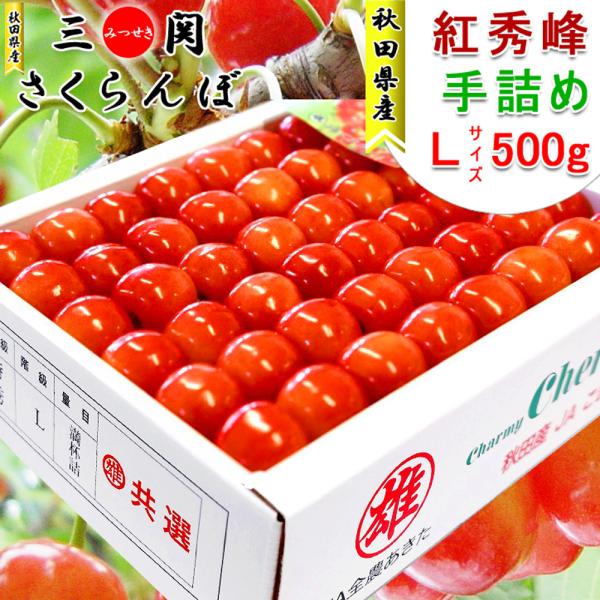 【発売日：2026年07月13日】【市場での評価も高く、全国トップクラスの品質を誇ります。】秋田県湯沢雄勝地方 三関のさくらんぼ「紅秀峰（べにしゅうほう）」秋田県湯沢雄勝地方は1日の気温差が大きく、その中でも特に三関地区で栽培されているさく...