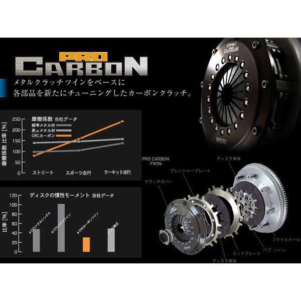 お買得 ORC カーボンクラッチ ORC-559CC ツイン 標準圧着タイプ スープラ JZA80 2JZ-GTE プッシュ式 kochi ...