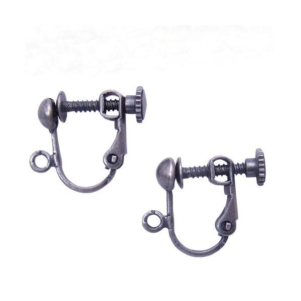 ・サイズ：全体サイズ/縦12mm　半円部分/直径4mm、丸カンの内径/約1.5mm（開閉不可）・入り数：2個定番デザインの一番人気のイヤリング金具です。ネジ部分で耳たぶの厚さに合わせて微調整できます。※社内努力にてコスト削減を重ねております...