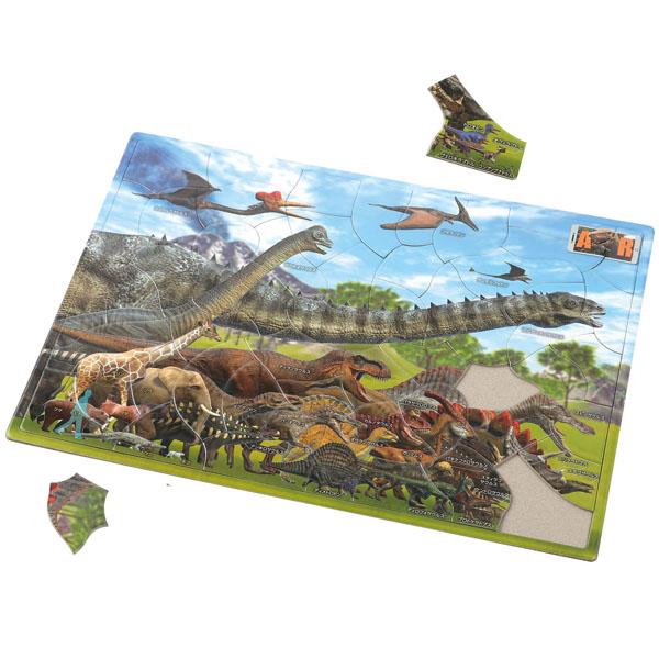 ARアプリ付き！パズルの上で恐竜が動き出す！パズルを完成させてアプリで見ると、恐竜が飛び出し、動きます。商品サイズ375×267×3mmパズル　恐竜　ゲーム　紙製　子ども　幼児　幼稚園　保育園　小学生　ホビー　玩具　おもちゃ　オモチャ　知育...