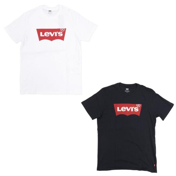 おなじみのロゴがプリントされただけの超シンプルTEE！(リーバイス TEE カットソー トップス 洋服 ミドル丈 ファッション メンズ レディース ユニセックス キッズ 大人 子供 老若男女 M L ロゴ Uネック クルーネック 丸首 おし...