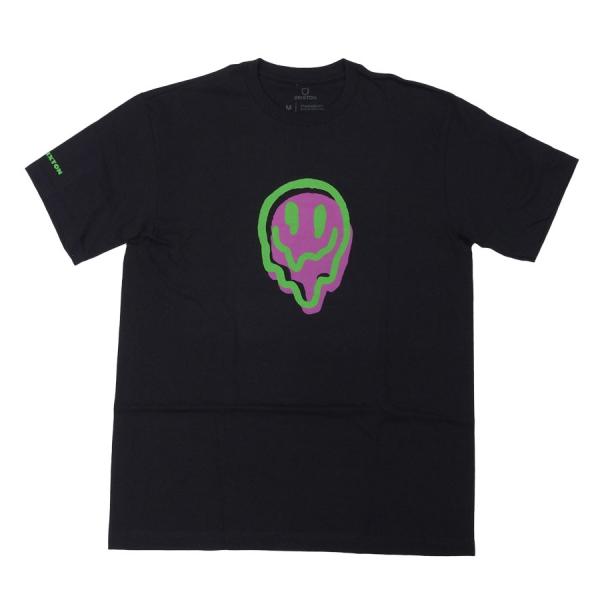 飾らないデザインで人気を集めるブリクストン (BRIXTON) のキャップやジャケットなどのアパレルが発売中。(半袖 Tシャツ クルーネック カットソー トップス メンズ レディース ユニセックス スマイリーフェイス スマイル)