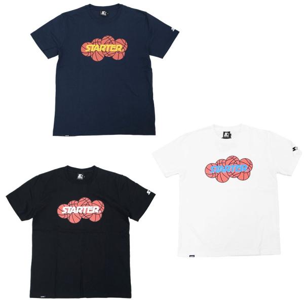 ポップでキャッチーなデザインが魅力的なSTARTERのアイテムが発売。(半袖Tシャツ スケート ストリート ロゴ メンズ レディース ユニセックス バスケット NBA バスケットボール ブラック 黒 ホワイト 白 ネイビー カットソー トップス)