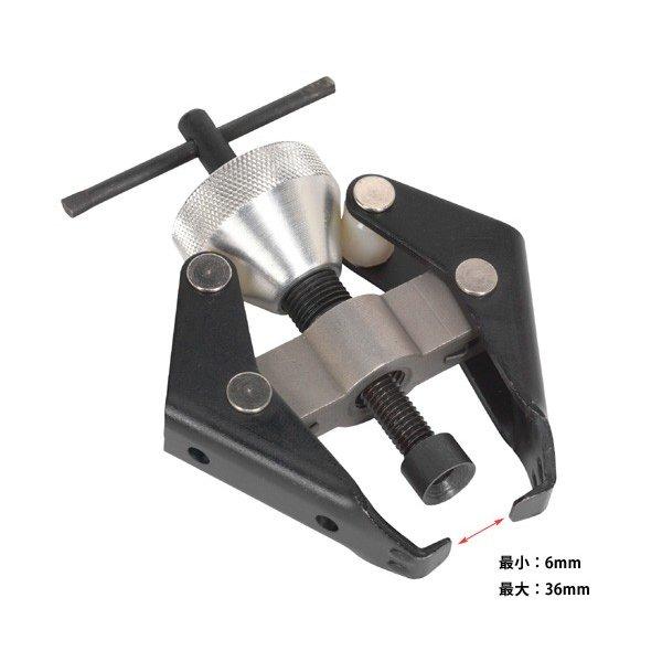 この工具で二つの使い方ができます1.バッテリーターミナルプーラーとして・固くなったバッテリー端子を簡単に取り外します。・使用方法：ケーブルクランプの下にジョーを押し付けるためにローレットコーンを締めます。センタースクリューを回してクランプを...