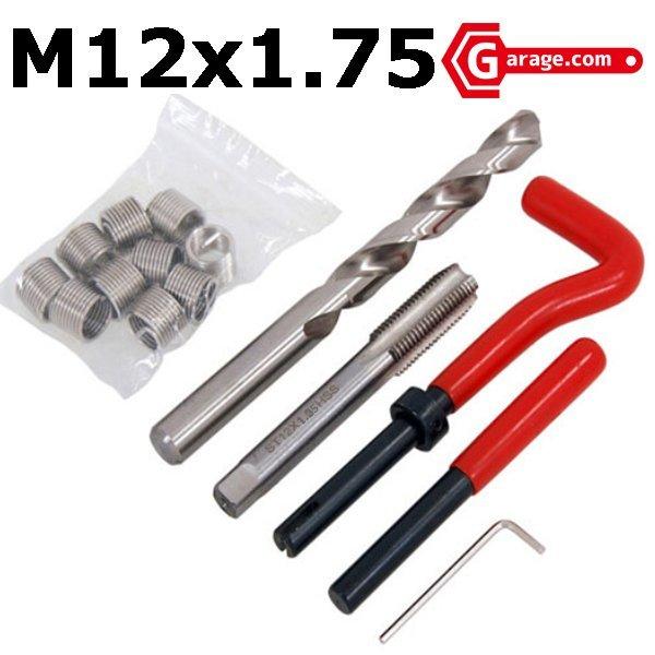 ■特長つぶれたメネジの修正に使用するネジ山修正キットです。損傷前と同じサイズで、より強度の高いメネジを再生できます。ドリルまで附属していますので、必要なものはすべてが揃ったキットです。※下穴加工用の電気ドリルや、タップハンドル等が別途必要で...