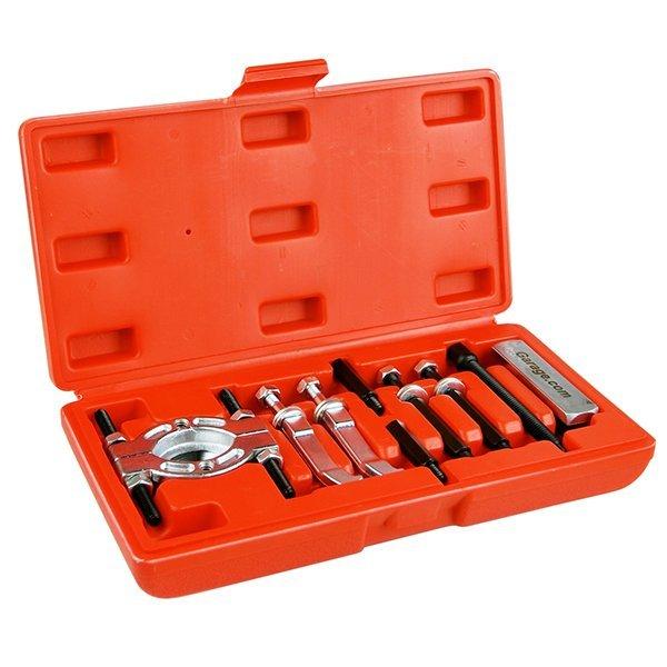 Mini Size ベアリングおよびギアの抜き取りに使用する。セパレーター、爪式両方使用可能！適合ベアリングサイズ：15mm〜50mm■セット内容・ベアリングセパレーター・ナット付ボルト×2、・H型プレート、フック×2、・センターボルト、・...