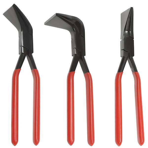 耐久性に優れた45#鋼製の板金曲げプライヤーセット本製品は 45#鋼 を使用し、耐久性が高く長期間の使用に適しています。プロの板金職人やDIY作業に最適です。・3種類の曲げ角度：ストレート（180°）、45°、90° の3タイプがセットにな...