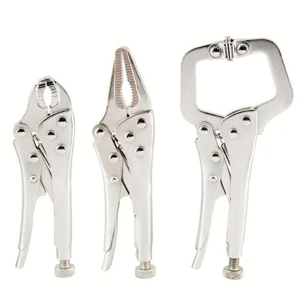 主にリベット、溶接、研削などの加工における部品の締め付けなど、様々な場面に活用できるロッキングバイスプライヤー3種ミニサイズのセットです。高品質の鋼材で作られており、高い硬度と強い靭性を備えています。調節可能な開口部のデザインは操作に便利で...